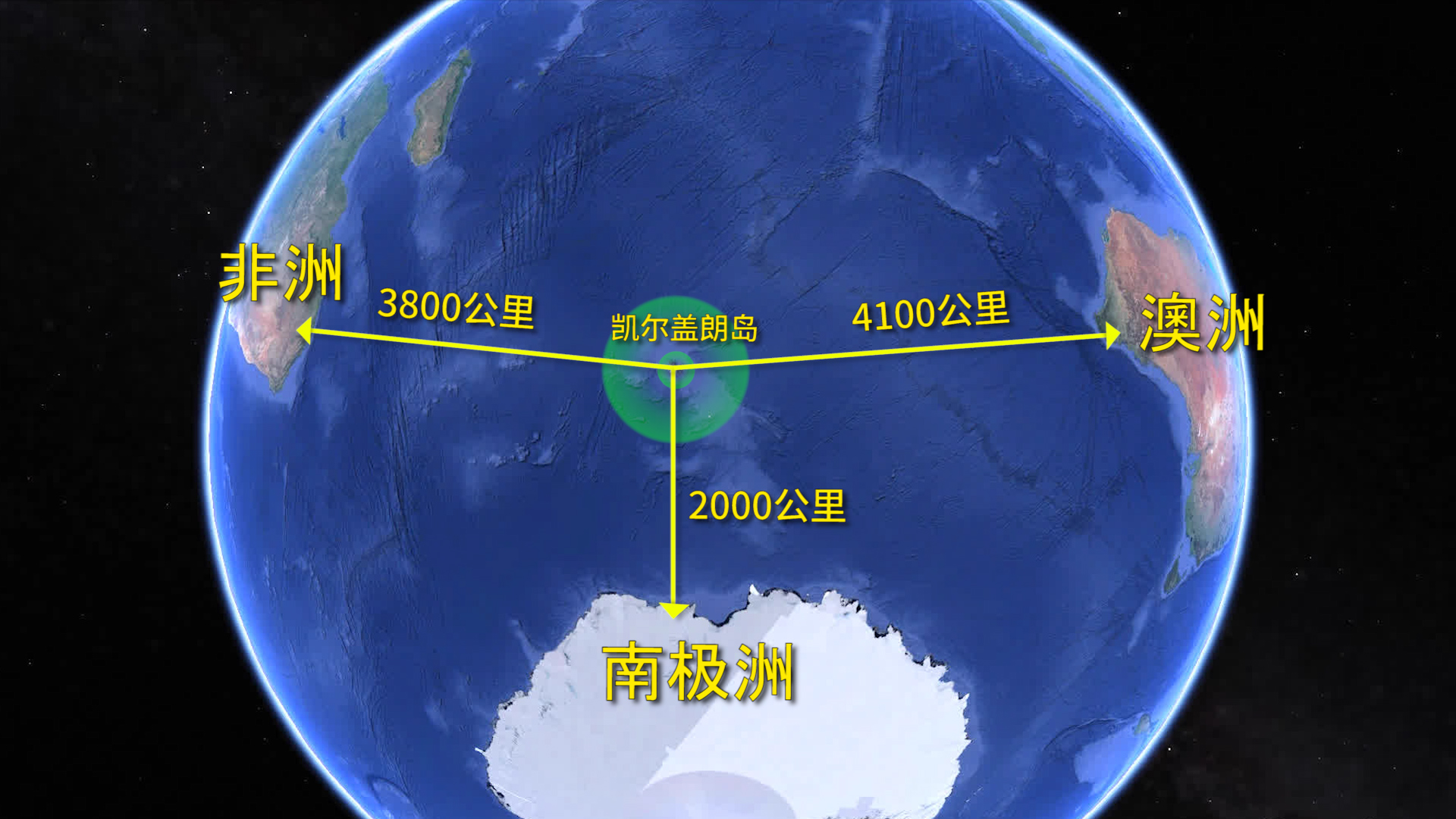 The loneliest island on earth, with a radius of 3,000 kilometers, there ...
