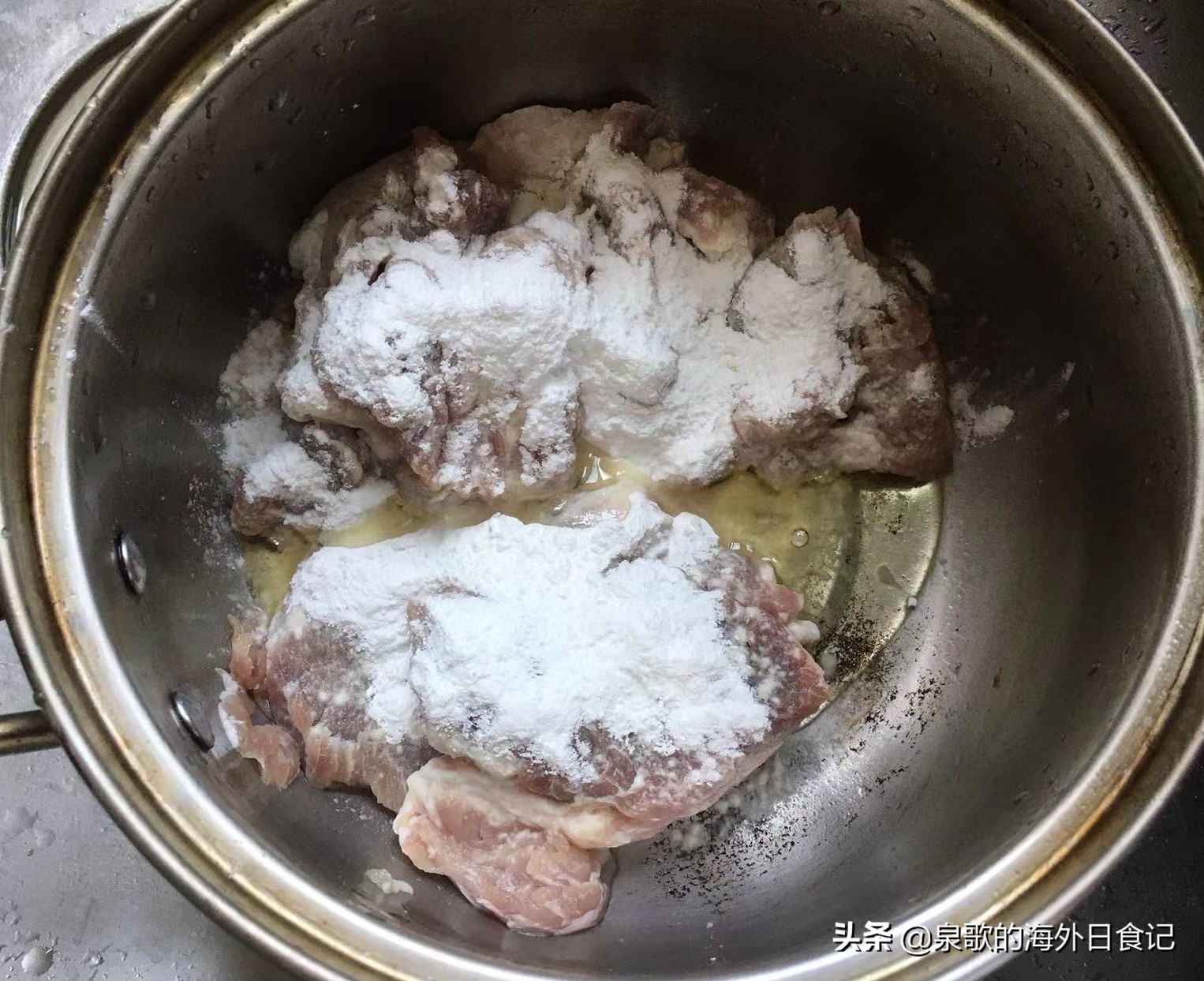 The practice of "Northeast Home Cooking" pot-wrapped meat, 3 steps and ...