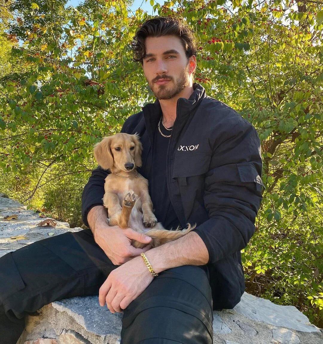 Survivor male supermodel of European and American handsome Michael ...