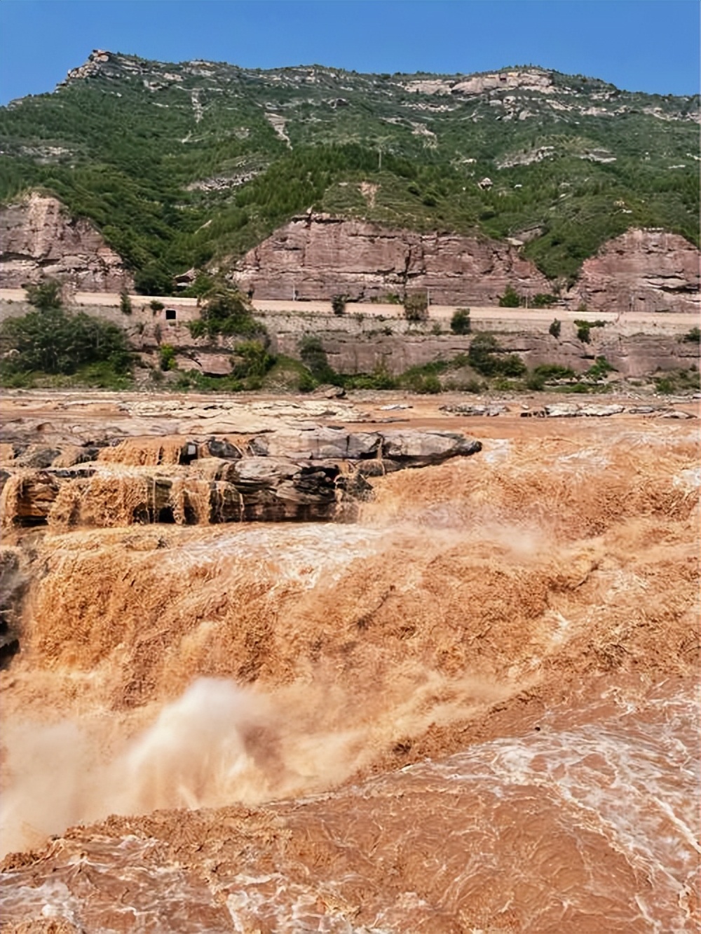 Hukou Waterfall, the largest yellow waterfall in the world, and the ...
