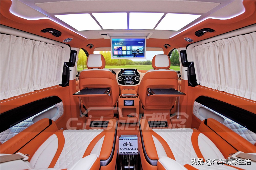 Modified Mercedes-Benz Vito seven-seat interior case, high-end ...