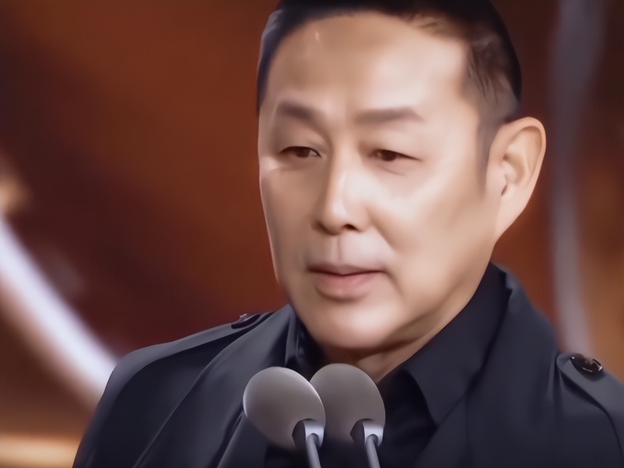 68-year-old Chen Daoming's face is swollen unnaturally, and his chin is ...