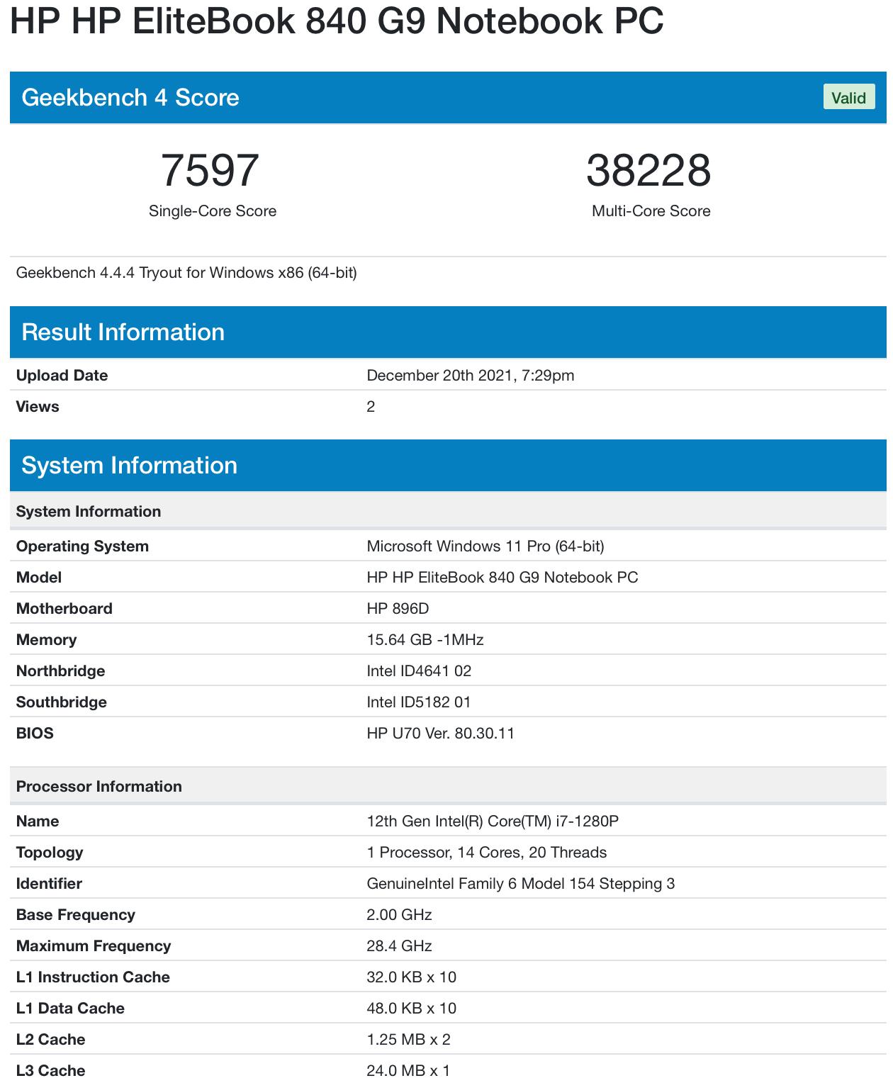 Intel Core i7-1280p exposure: 6 large cores and 8 small cores, 12th ...
