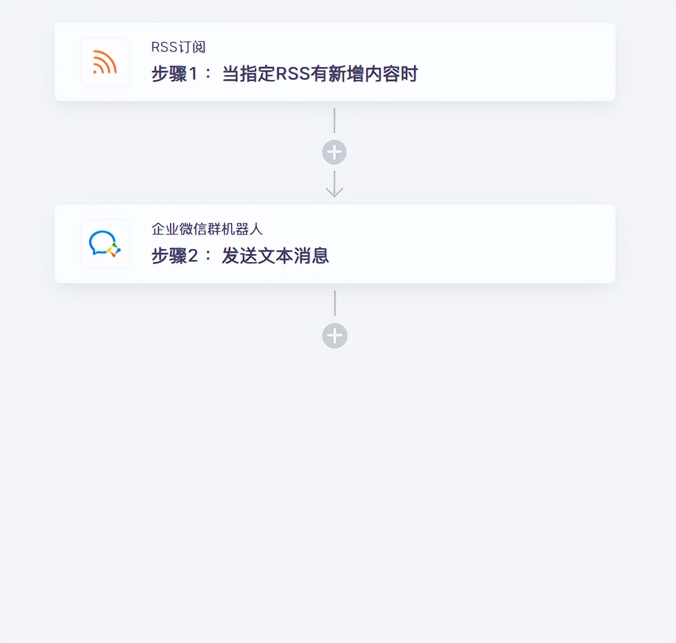 RSS subscription does not require code to connect to the method of enterprise WeChat group robot ...