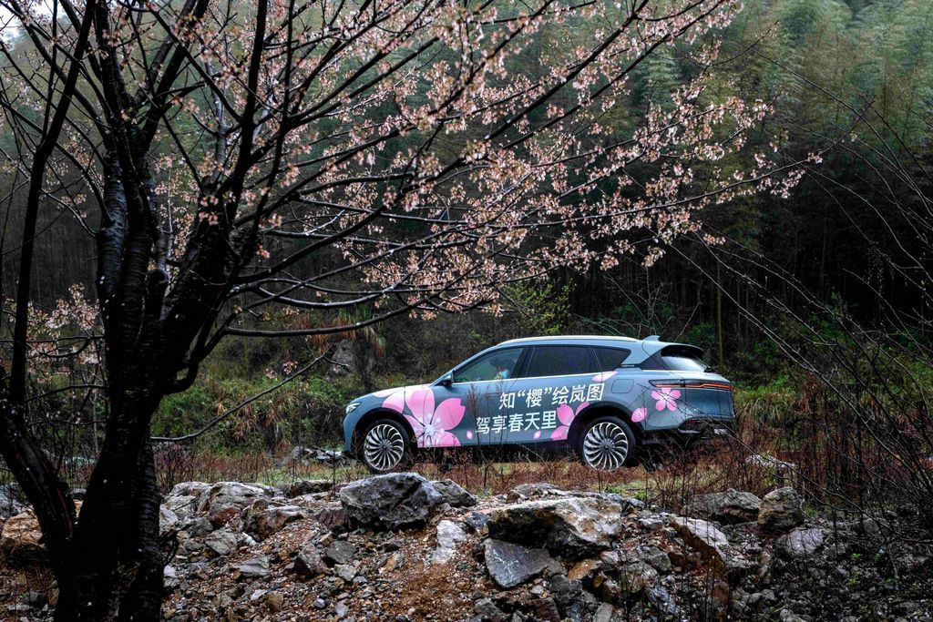 Lantu FREE makes a romantic car in a city of cherry blossoms - iNEWS