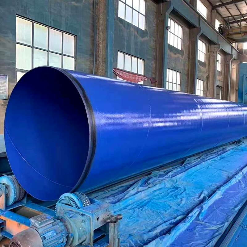 Grinding of plastic-coated steel pipes for water supply and drainage ...