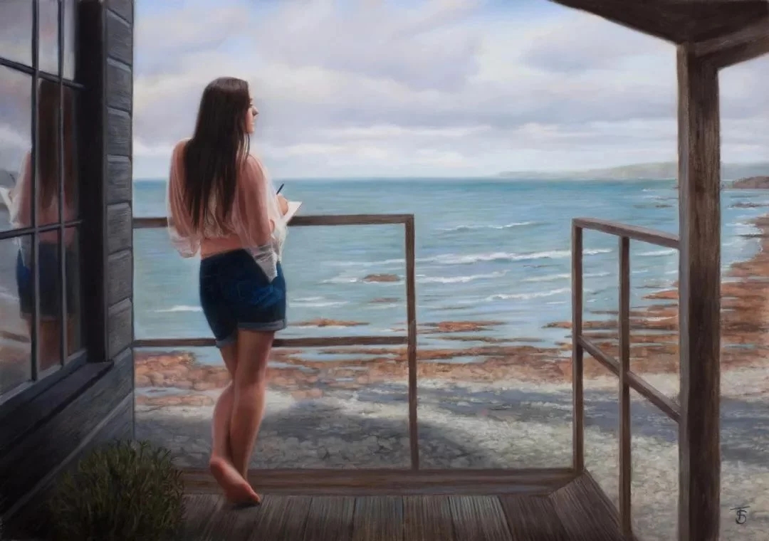 Elegant and Beautiful - Female Paintings by British Artist Tina (Photo ...