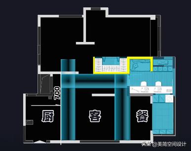 116 square meters three-bedroom apartment, two versions of renovation ...