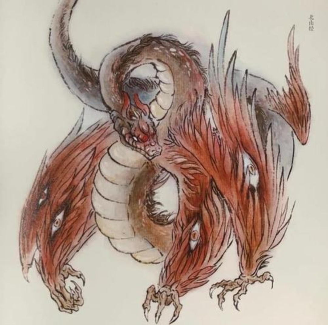 Reciting the Classic of Mountains and Seas: The six-eyed beast is like ...