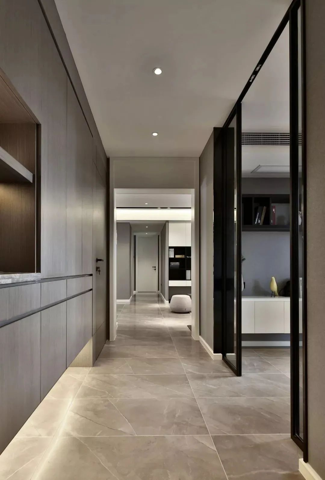 140 square meters modern and simple, simple and generous black and ...