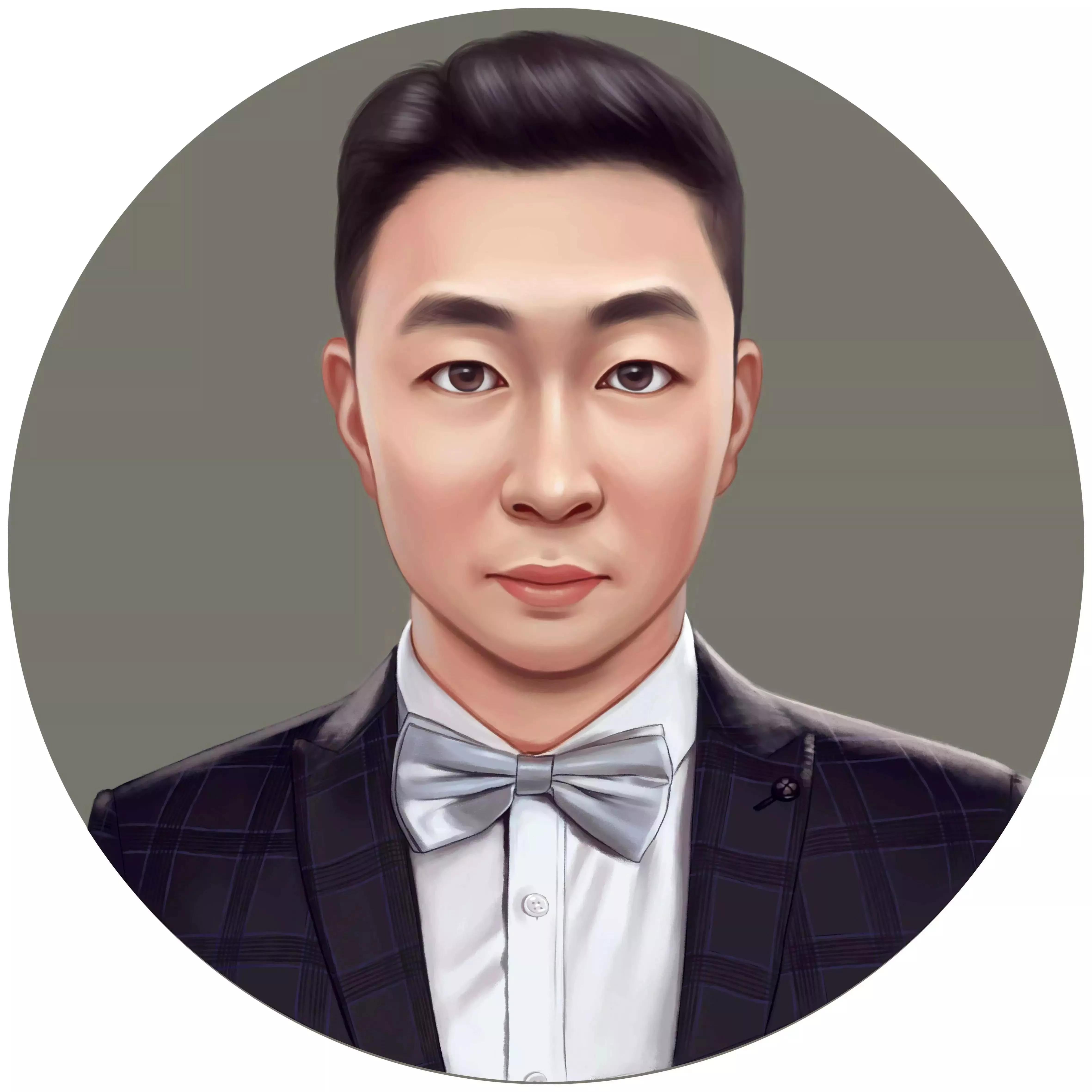 Hurry up and change your avatar, the man's hand-painted realistic style ...