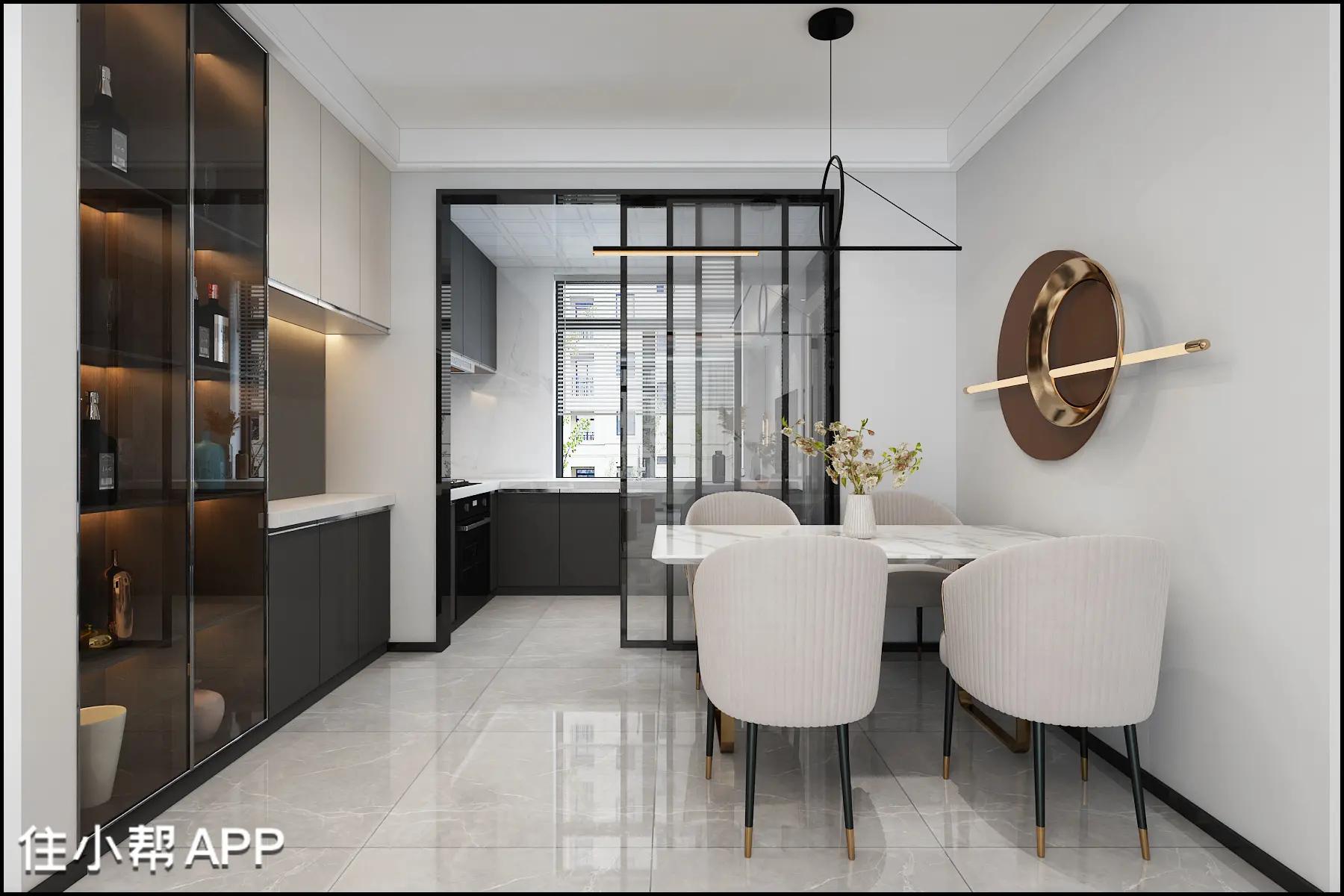 The 130㎡ house is decorated in a modern style, incorporating various ...