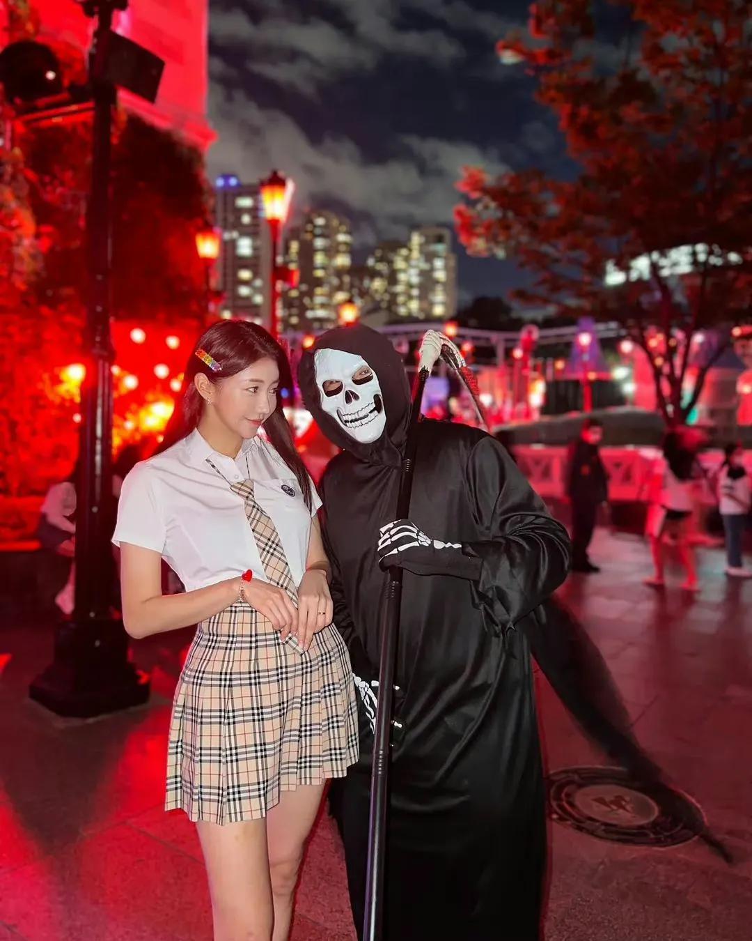 Park Si Hyun Min Chae Yoon's Halloween costume - iNEWS