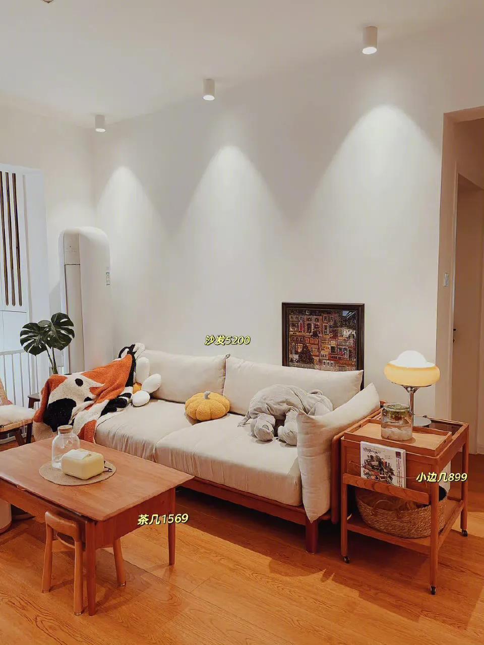58 square meters two bedrooms and one living room, the whole house ...