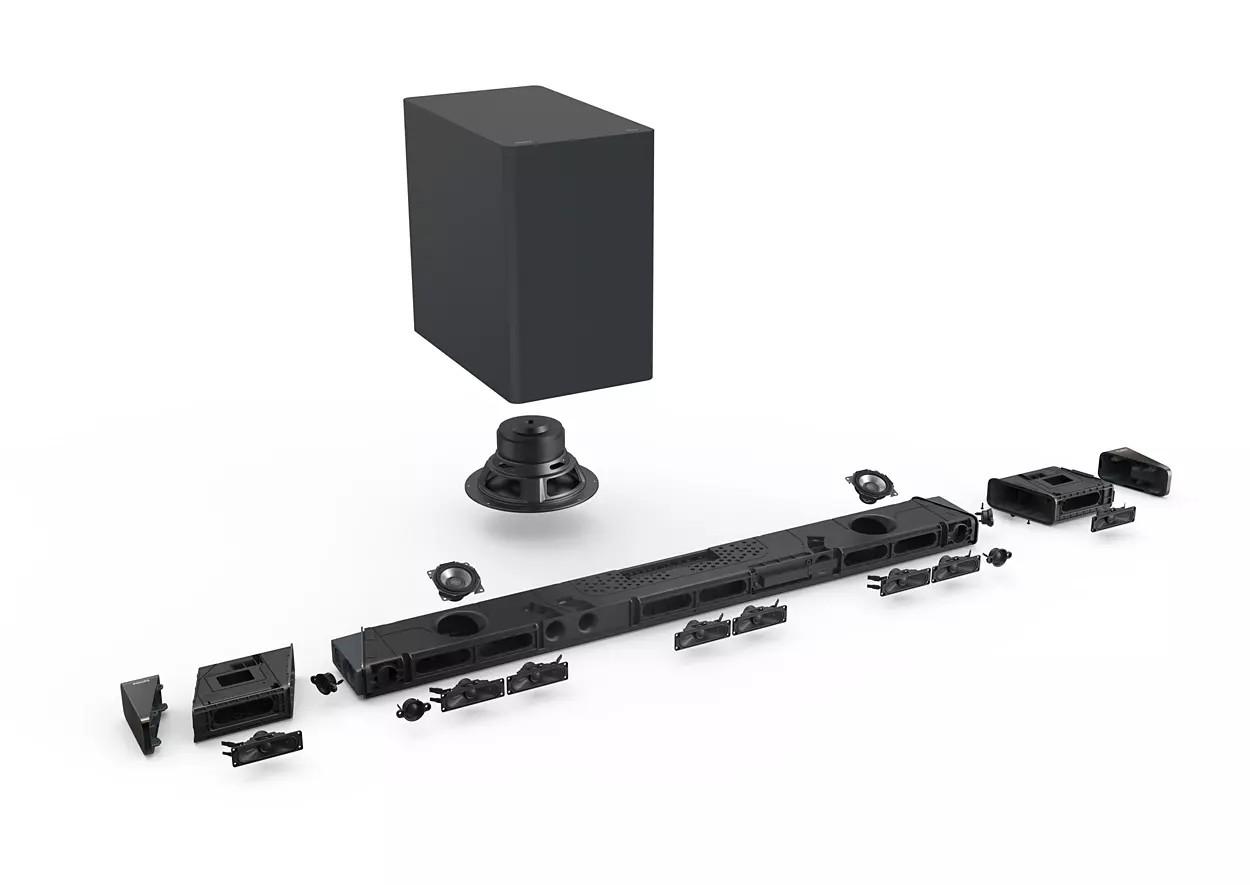 Light and shadow collision black technology magic Philips home theater ...