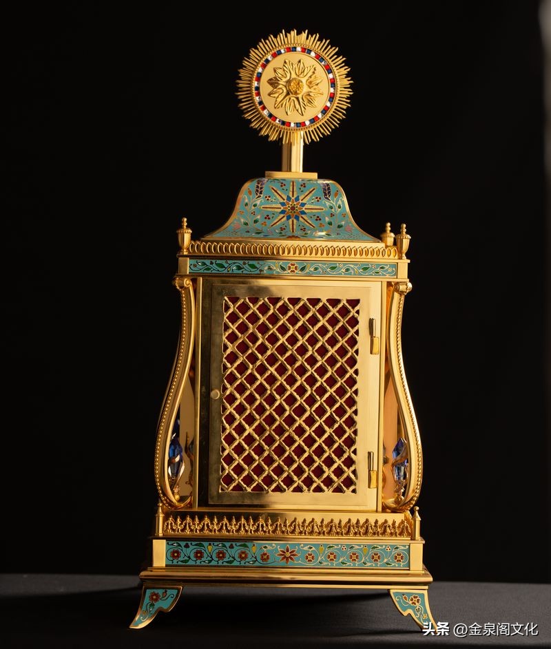 Bell Ping An Enamel Pavilion Eight-tone Bell - iMedia