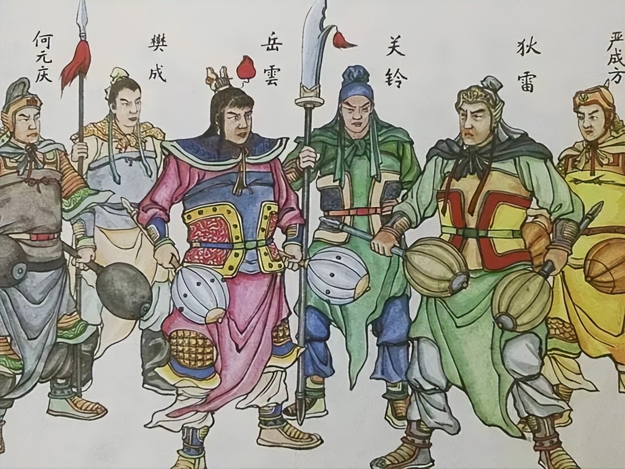 There are nineteen generals in the second generation of the Yue family ...