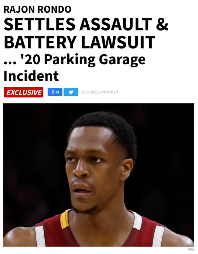 Rondo settles off-court incident: The two sides who were accused of ...