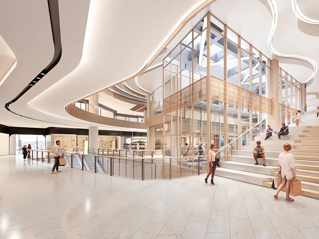 What is the decoration design of PARK1287 business district? - iNEWS