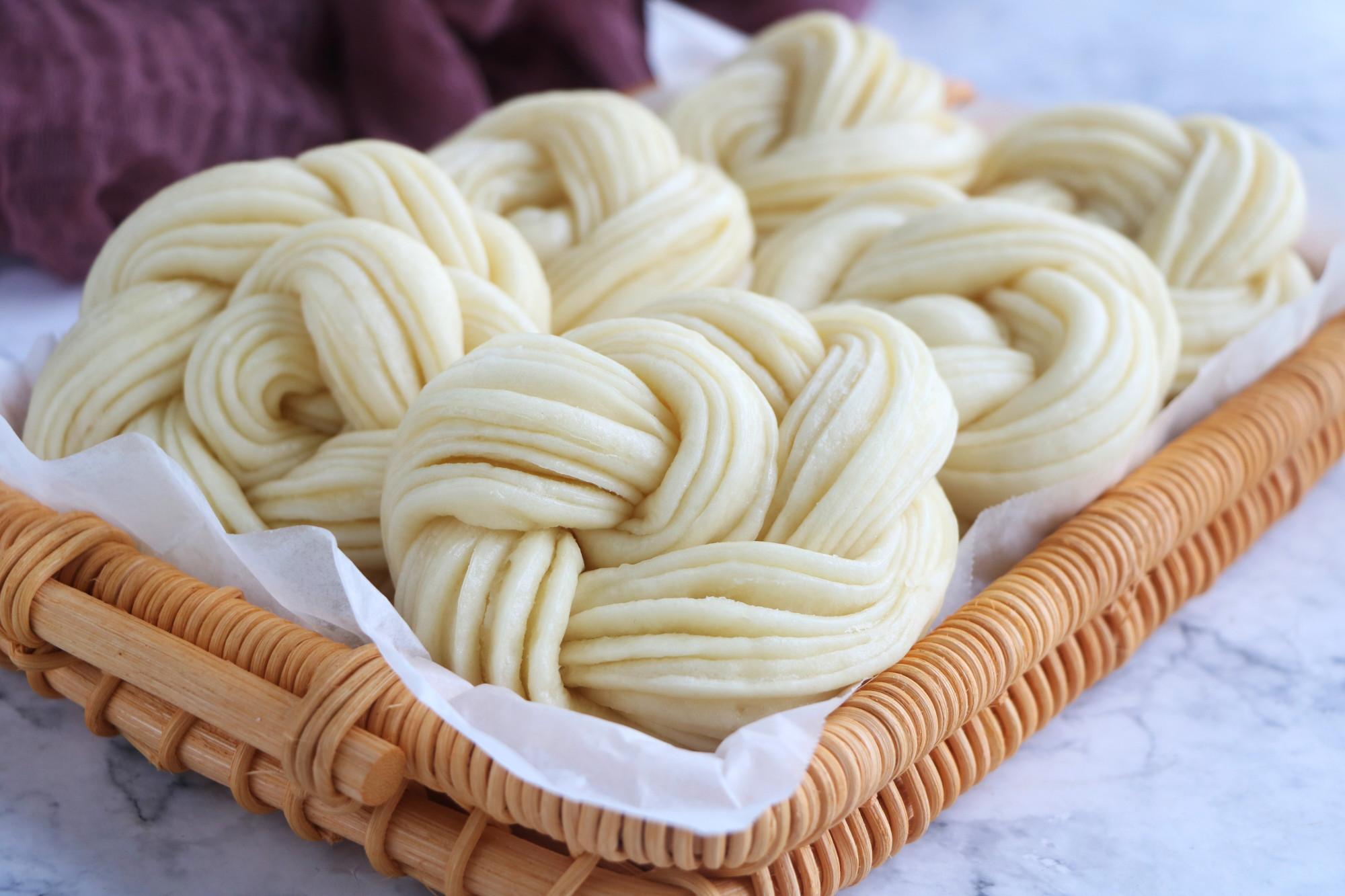 3 types of soft and delicious flower rolls, soft and layered, high in ...