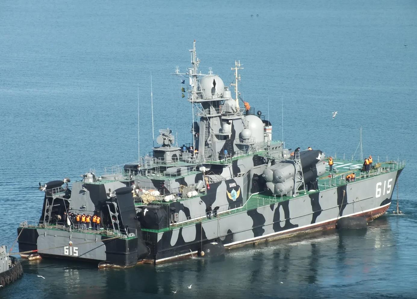 Bora missile hovercraft, developed based on Project 1239, mainly ...