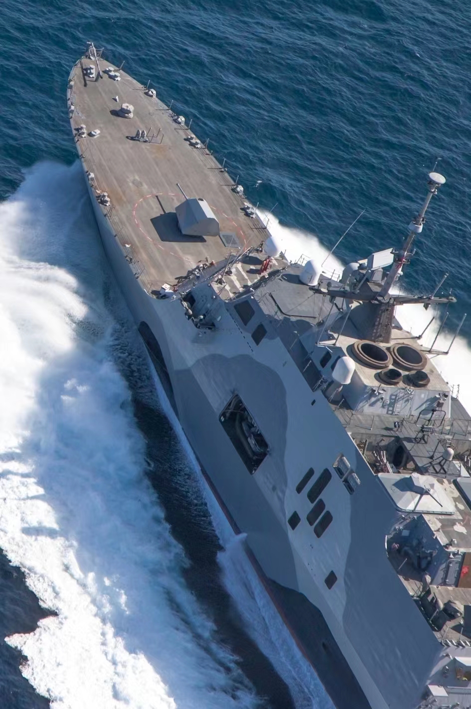 The U.S. Littoral Combat Ship and the Chinese Type 054A frigate, the ...