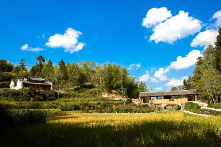 Gaoyan Ancient Village, Huansheng Three Bridges, beautiful scenery ...