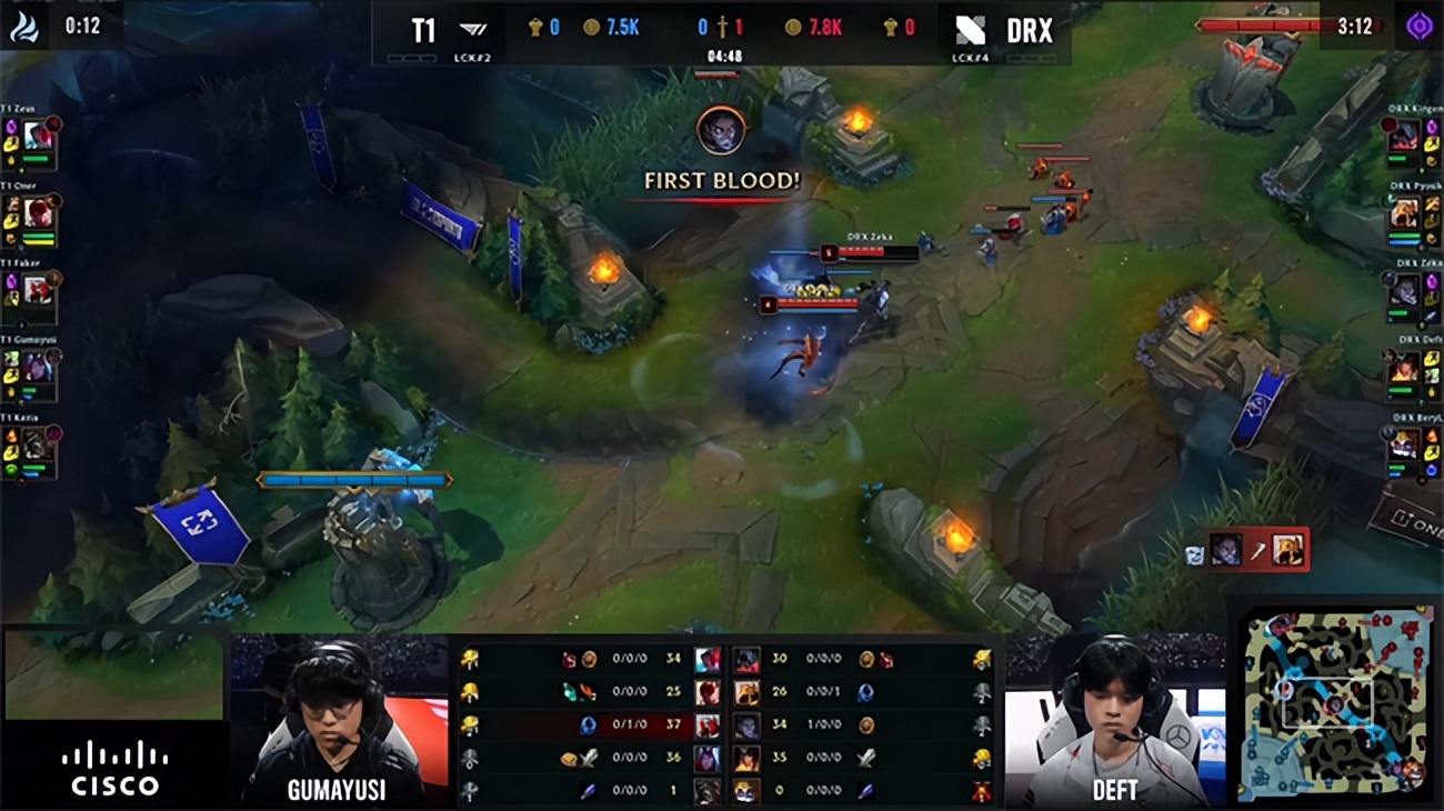 LOL-S12: Kingen's sword, demon and gods came down to create a legend, DRX 3-2 beat T1 and won ...