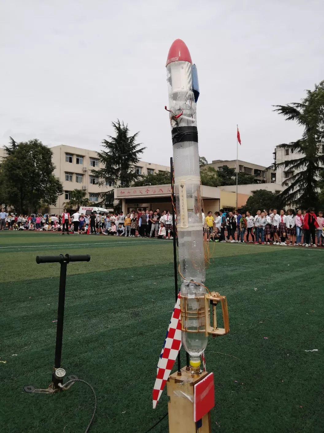 Why is the top of the rocket pointy? Is this a lightning rod, or a life ...