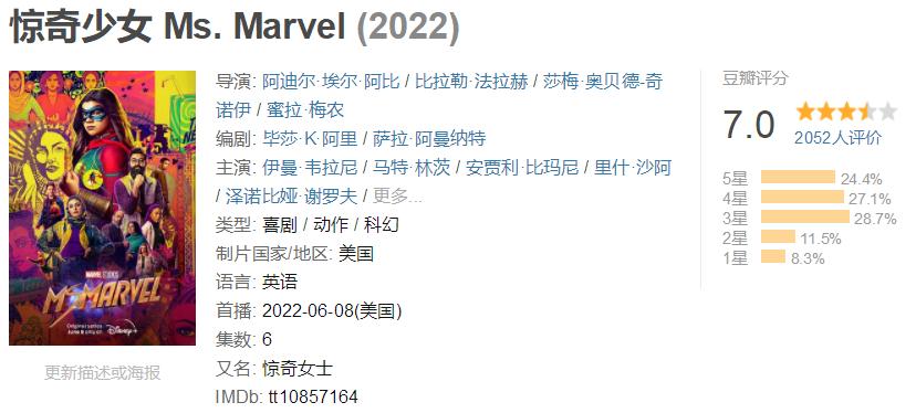 Another new Marvel drama was launched, but it was only rated 7.0 by the ...