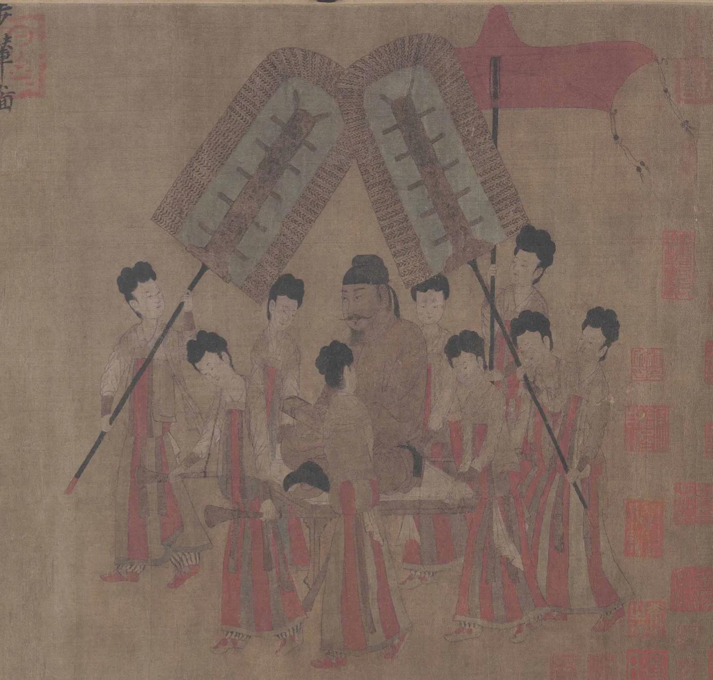 Is the surviving Tang Dynasty painter Yan Liben's masterpiece "Buying ...