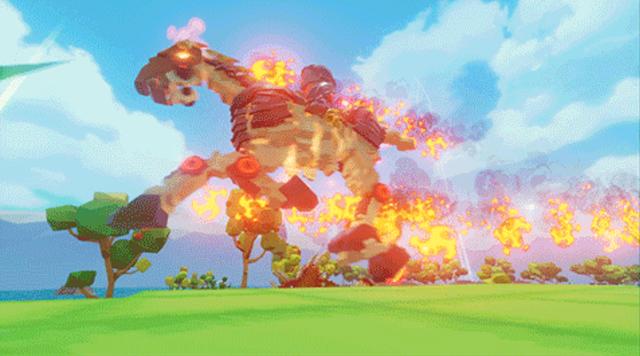 The anchor of "Cube Ark" rides a skeleton horse to gallop everywhere ...