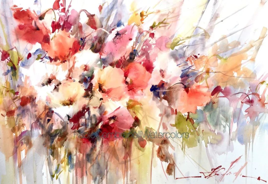 Seeing the watercolor flowers painted by Brazilian artists is the most ...