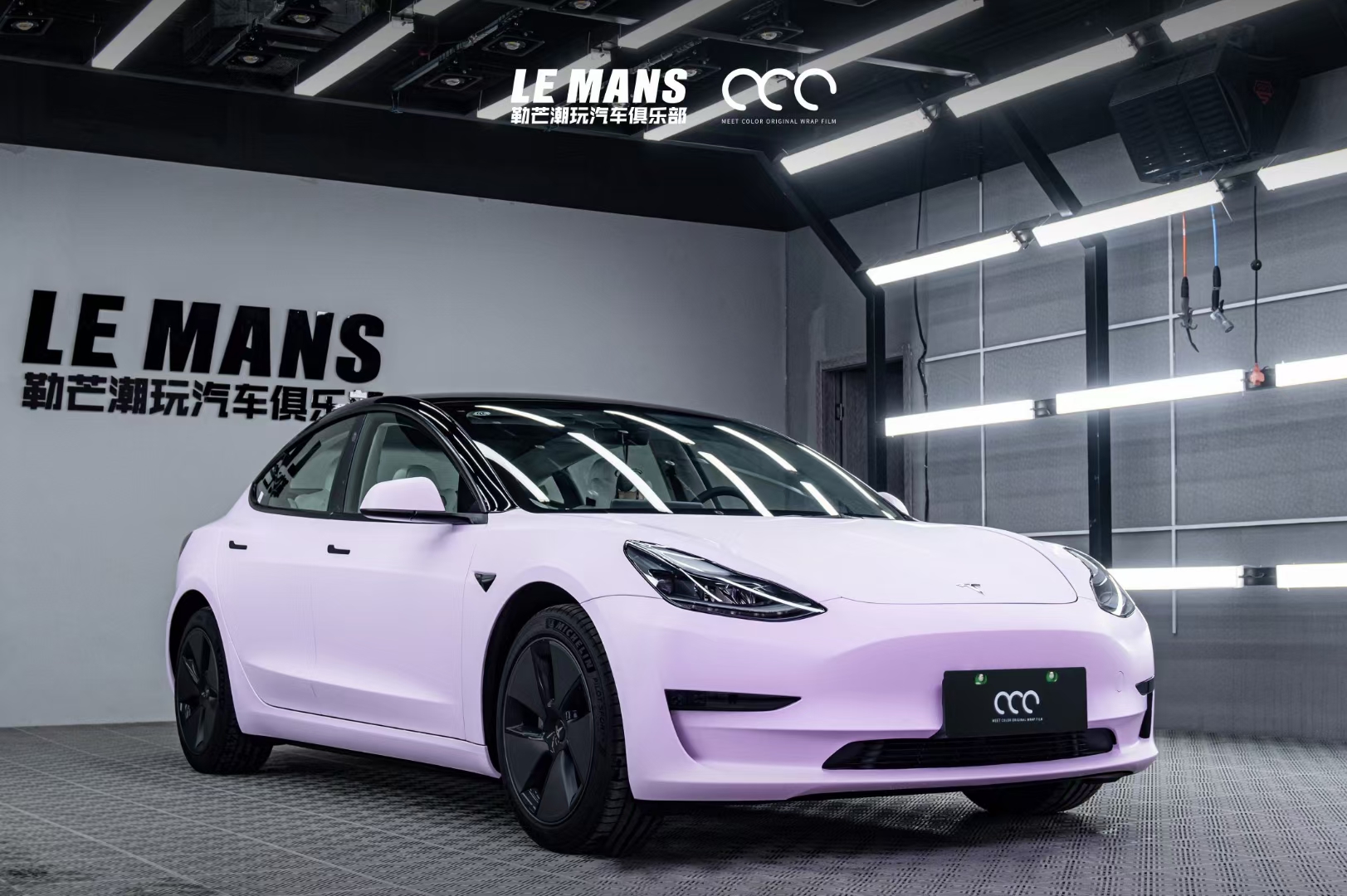 The more white the more advanced—Tesla MODEL3 diffuse color PET light ...