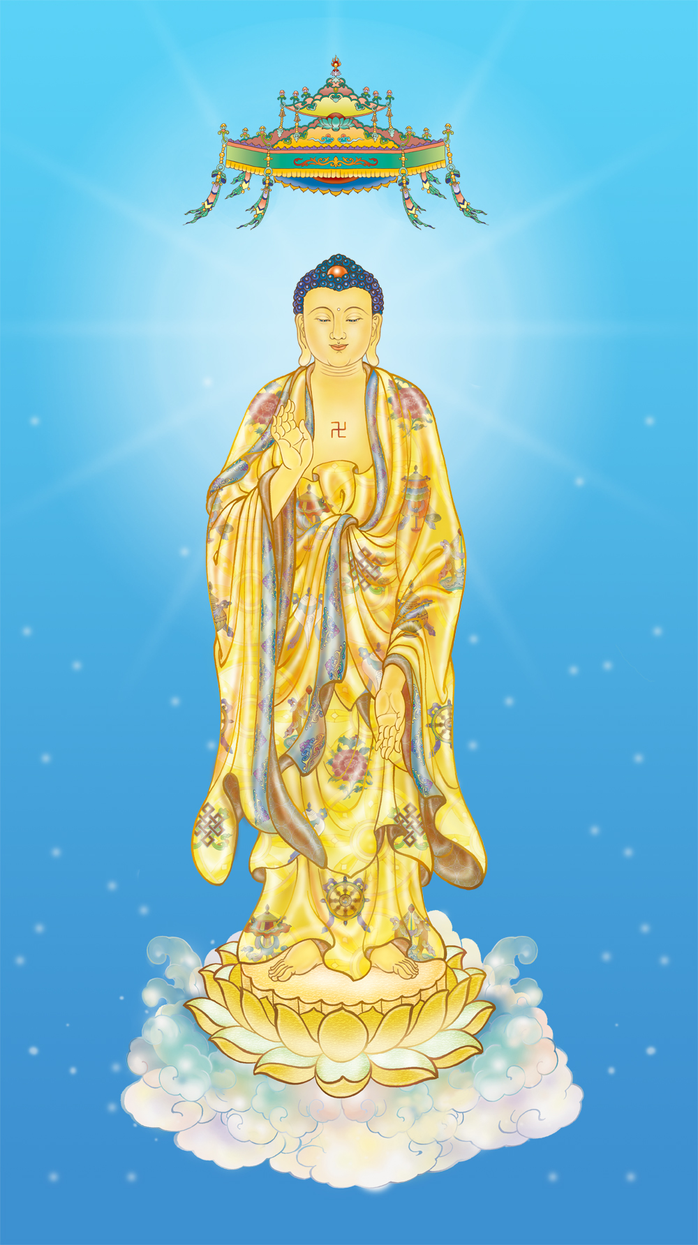 Hui Jing entered the bowl and was amazed: One Buddha led another Buddha ...