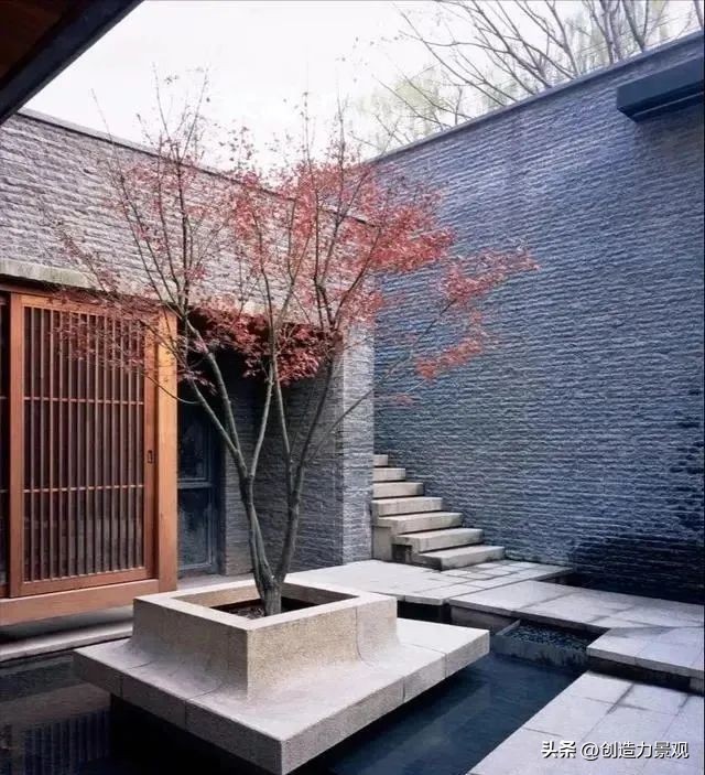 How to design a tree pool that makes the yard full of artistic sense ...