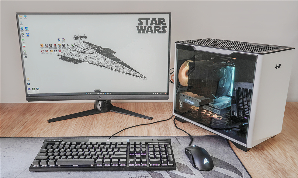 InWin White A3 Chassis + 13600K + B760M Steel Legend + Zotac 3060 Moon ...