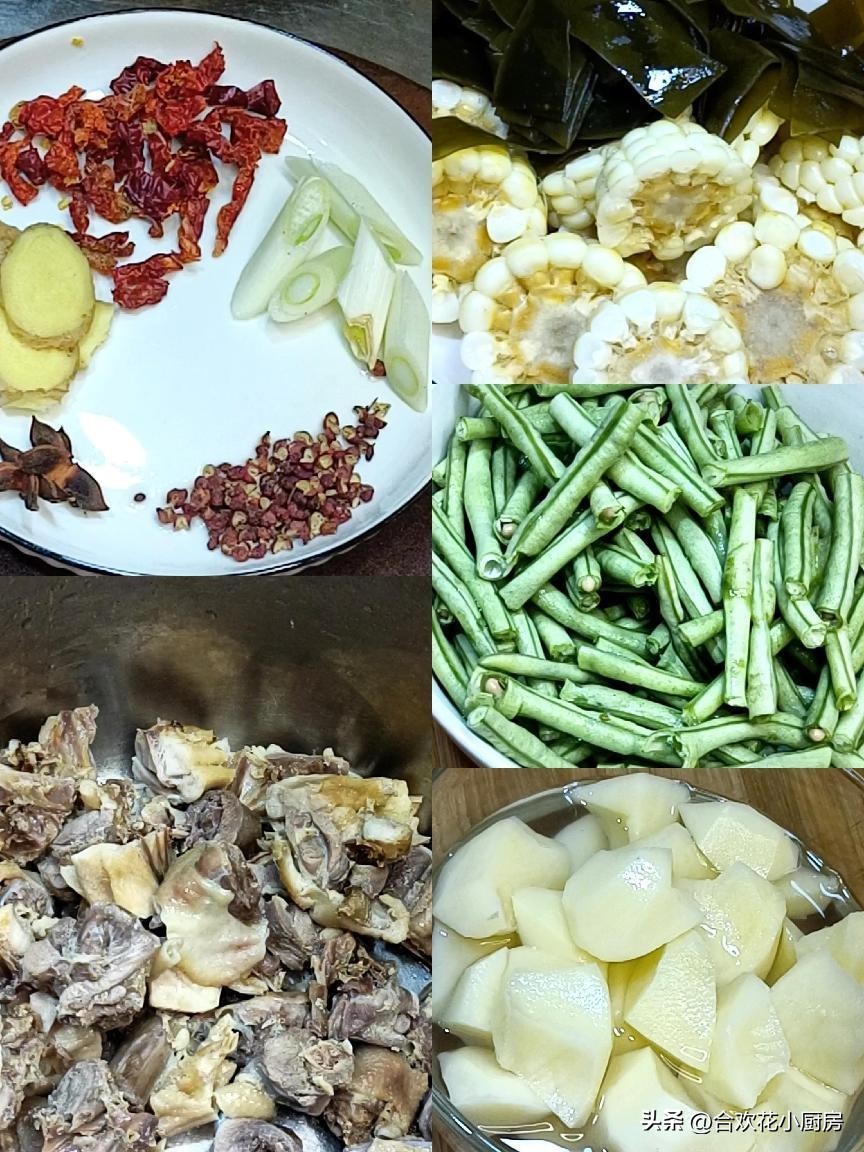 Ground pot air-dried chicken with multi-grain pancakes. There are ...