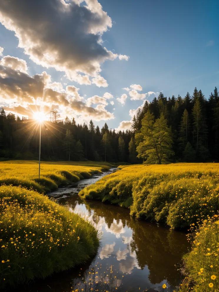 Traveling to watch the beautiful sunset record - iMedia