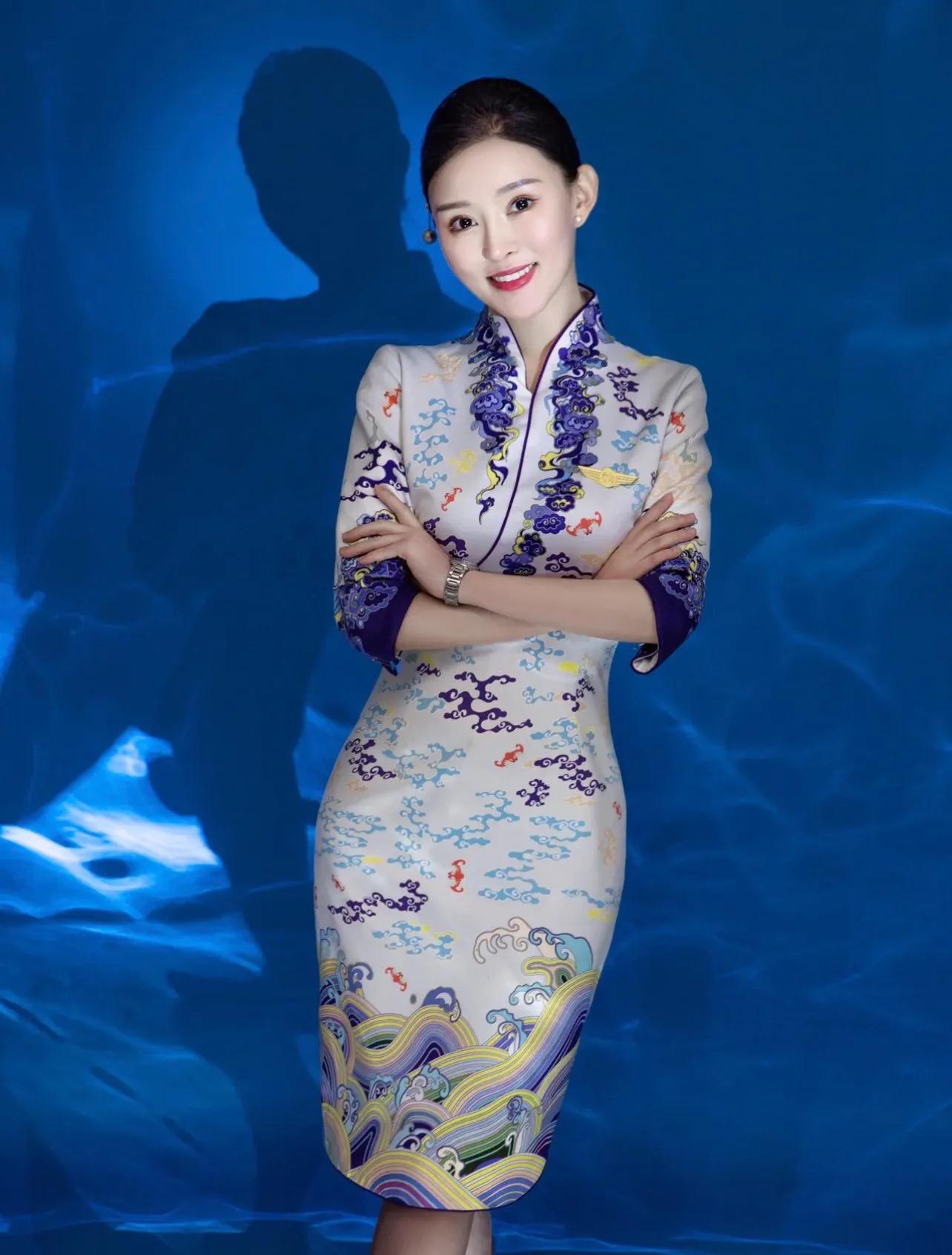 The makeup photo of Hainan Airlines.Cheongsam shows oriental beauty ...