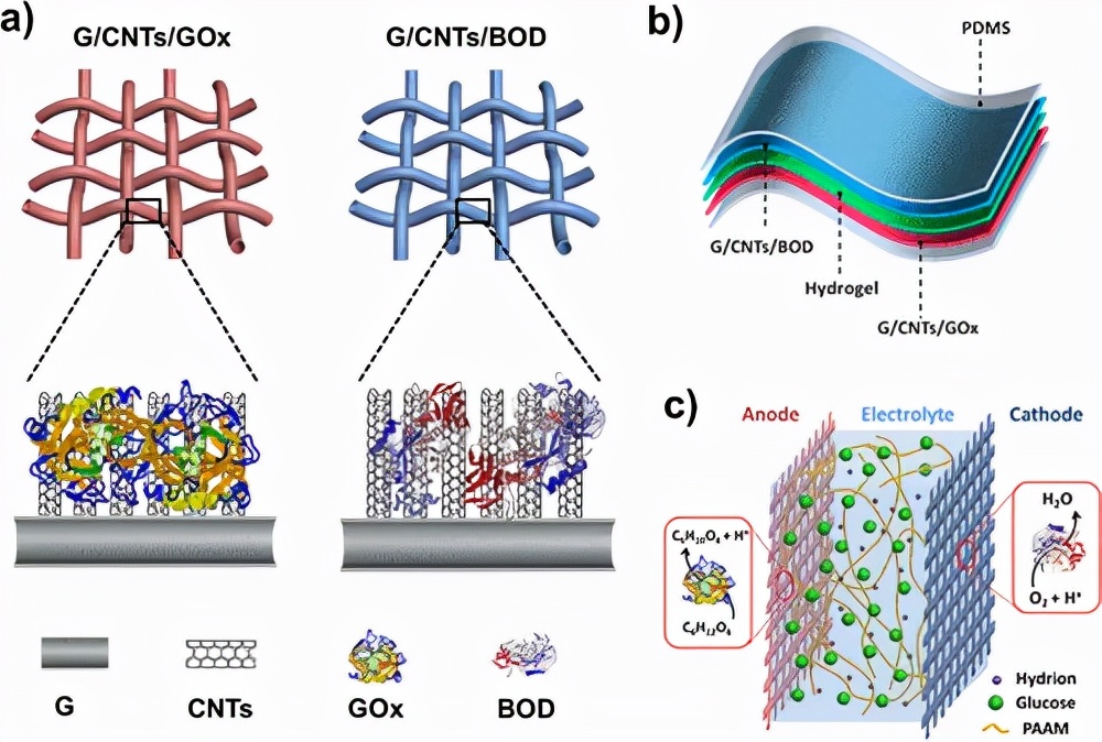 Graphene hydrogel textile electrode, realizing highly flexible and ...