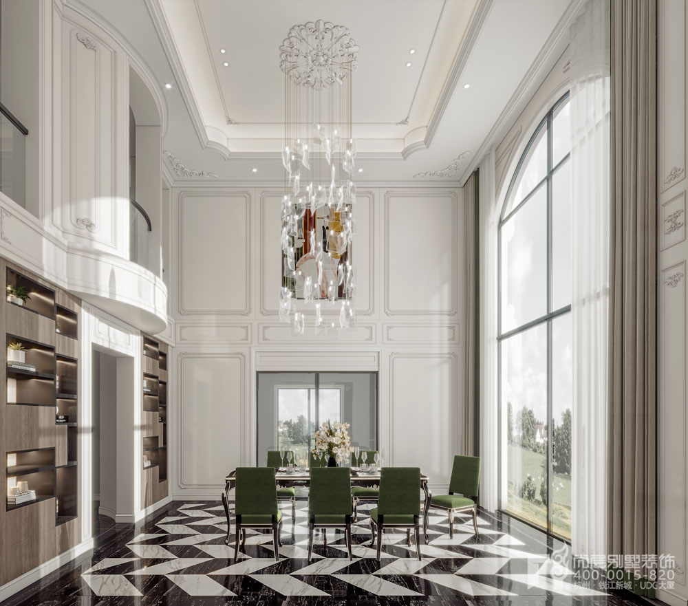 530m² French-style villa design, a collision of classical and modern ...