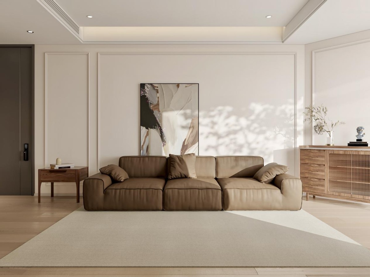 80㎡ modern log style, large layout in a small space, super functional ...