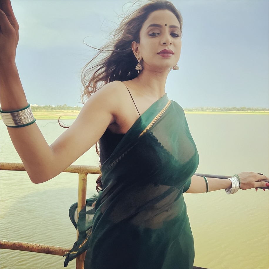 She is from India, the busty model entertainer who makes the three ...