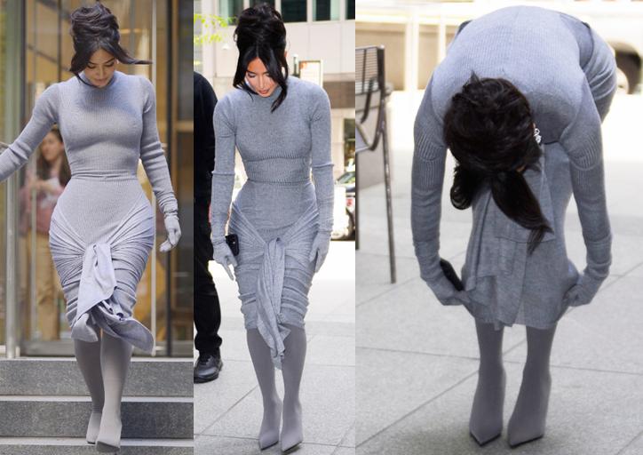Kim Kardashian went out in a jumpsuit, highlighting her hourglass ...