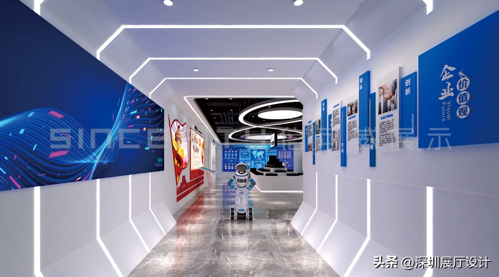 The application of "frame scene" technique in enterprise exhibition ...