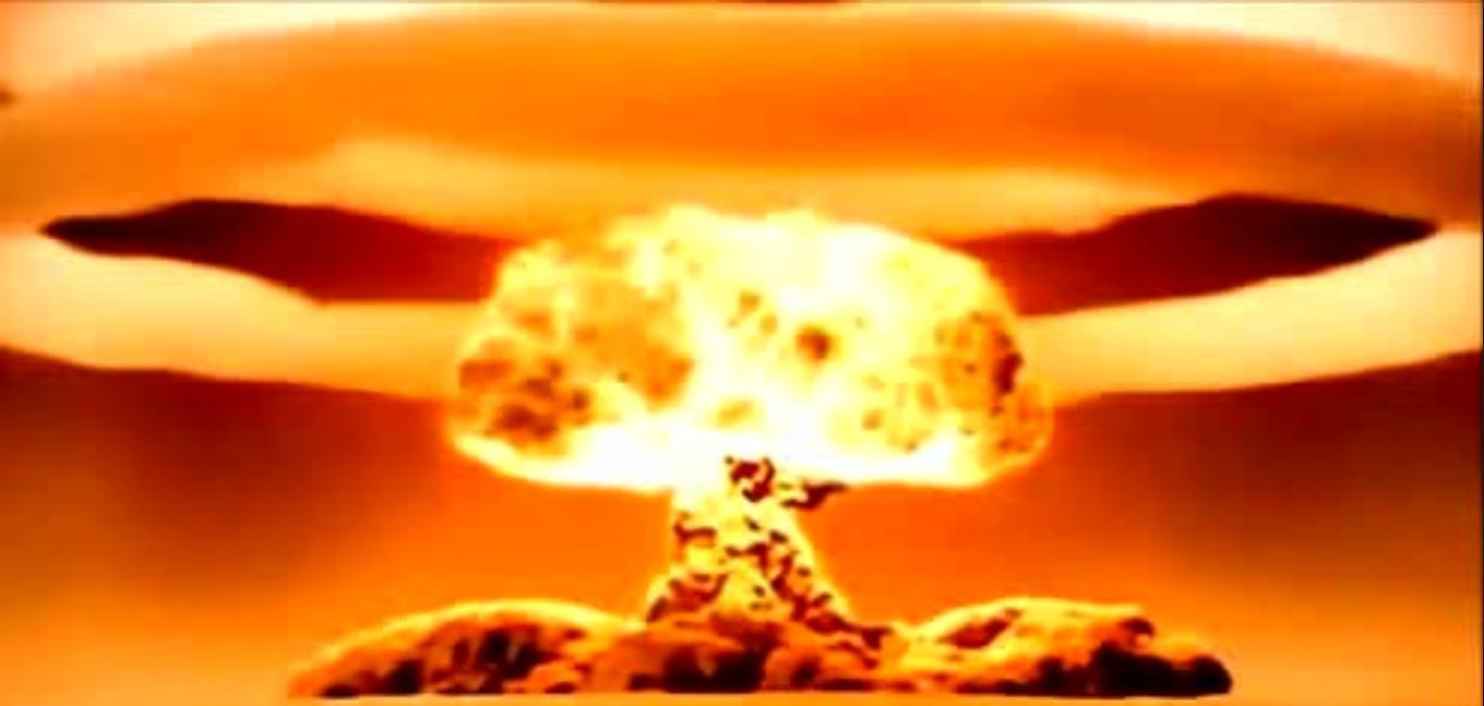 The nuclear bomb exploded 43 seconds after it was dropped, with a ...