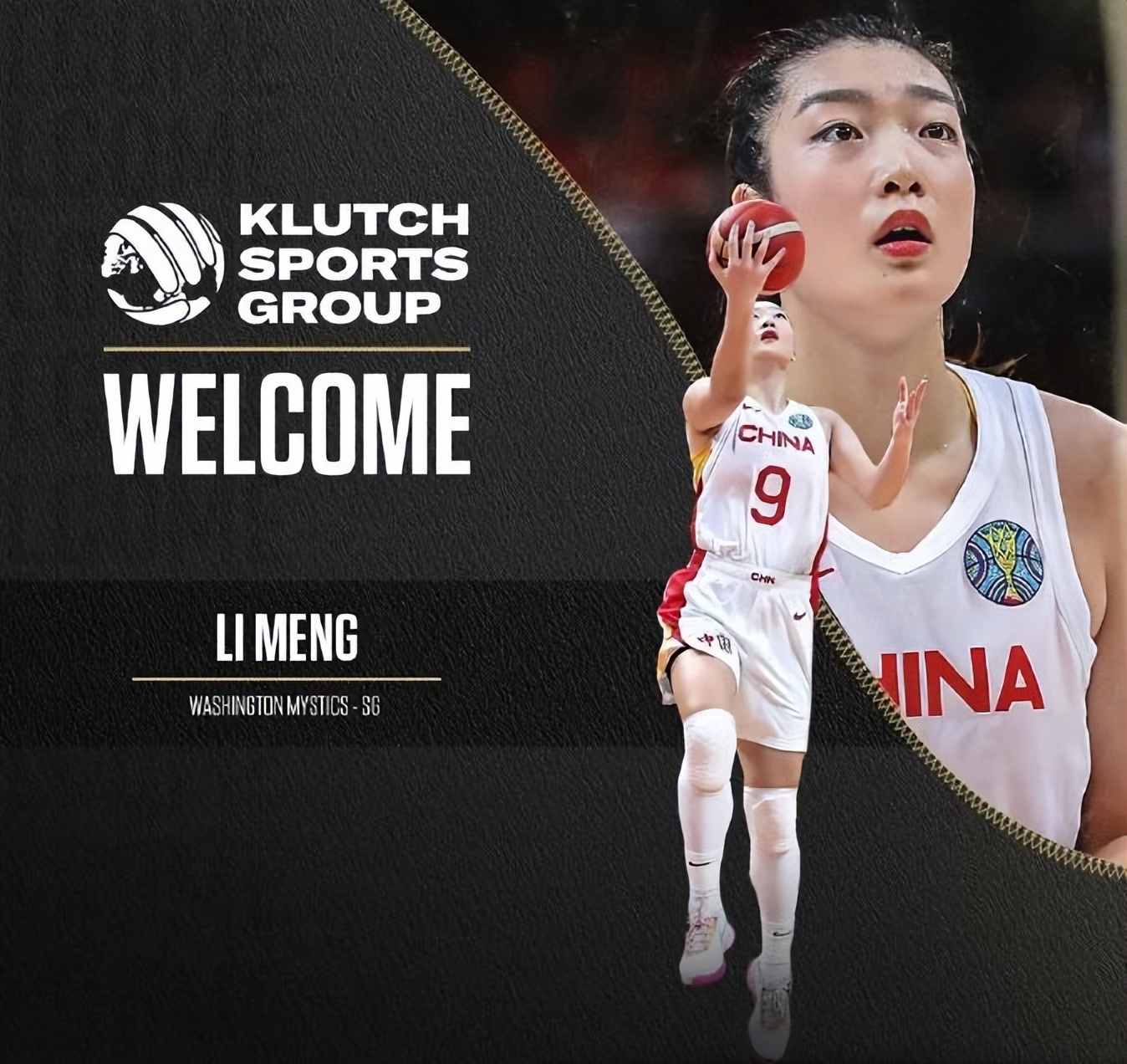 Another Chinese women's basketball player to study abroad! Li Meng joins WNBA's Washington ...