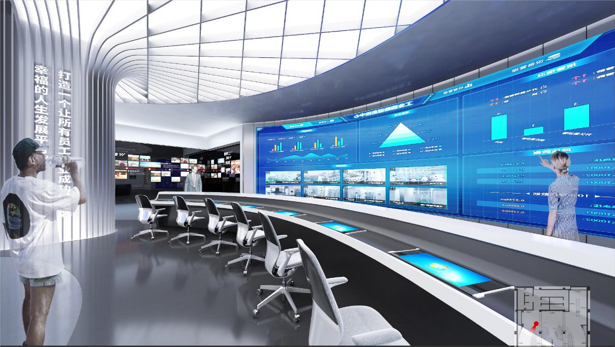 The design style of the exhibition hall of the Science and Technology ...