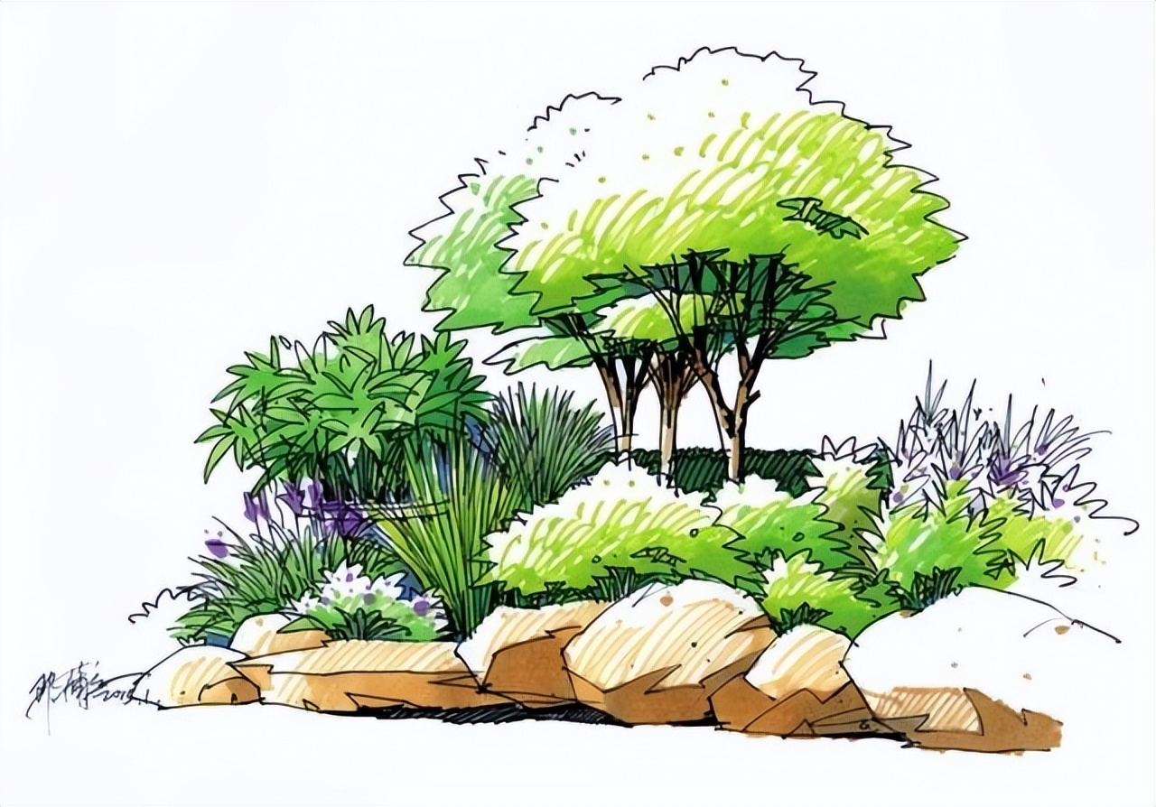 How to draw a landscape by hand?very detailed information - iNEWS